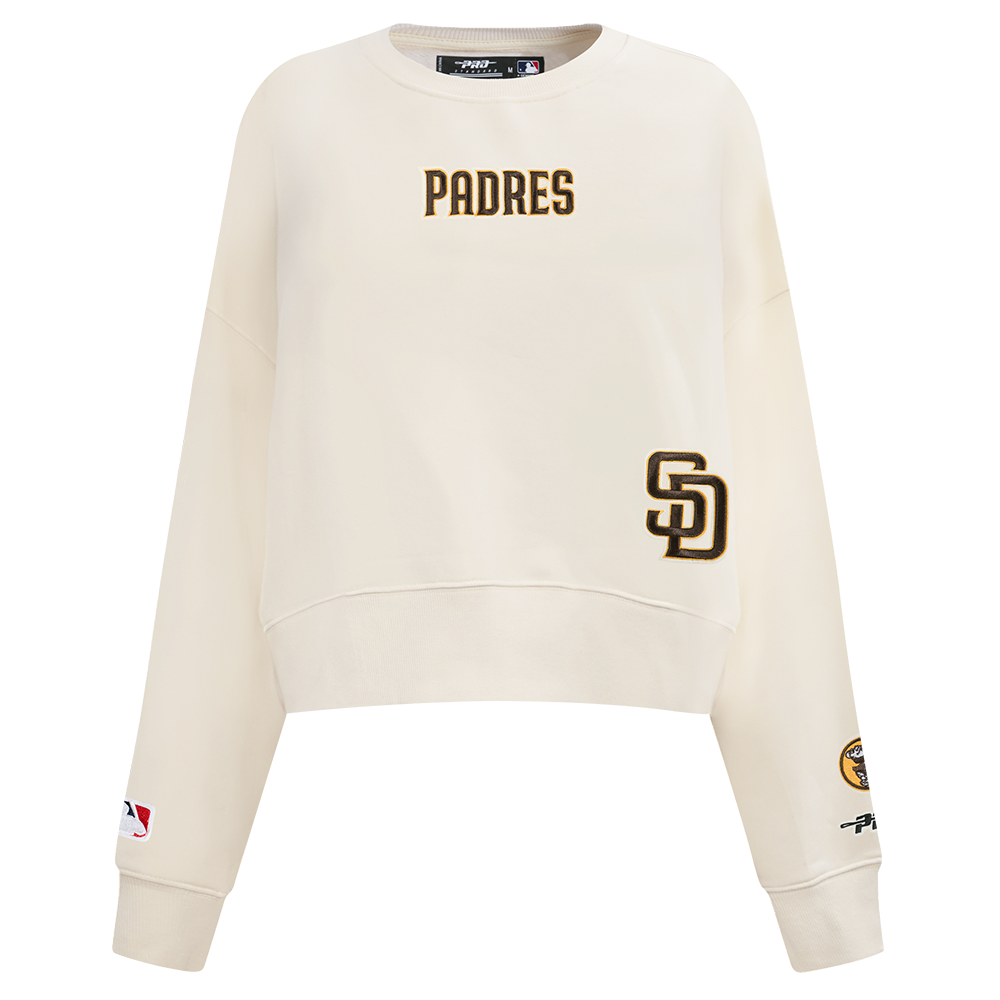 MLB SAN DIEGO PADRES WINGSPAN WOMEN'S FLEECE CREWNECK (EGGSHELL) – Pro ...