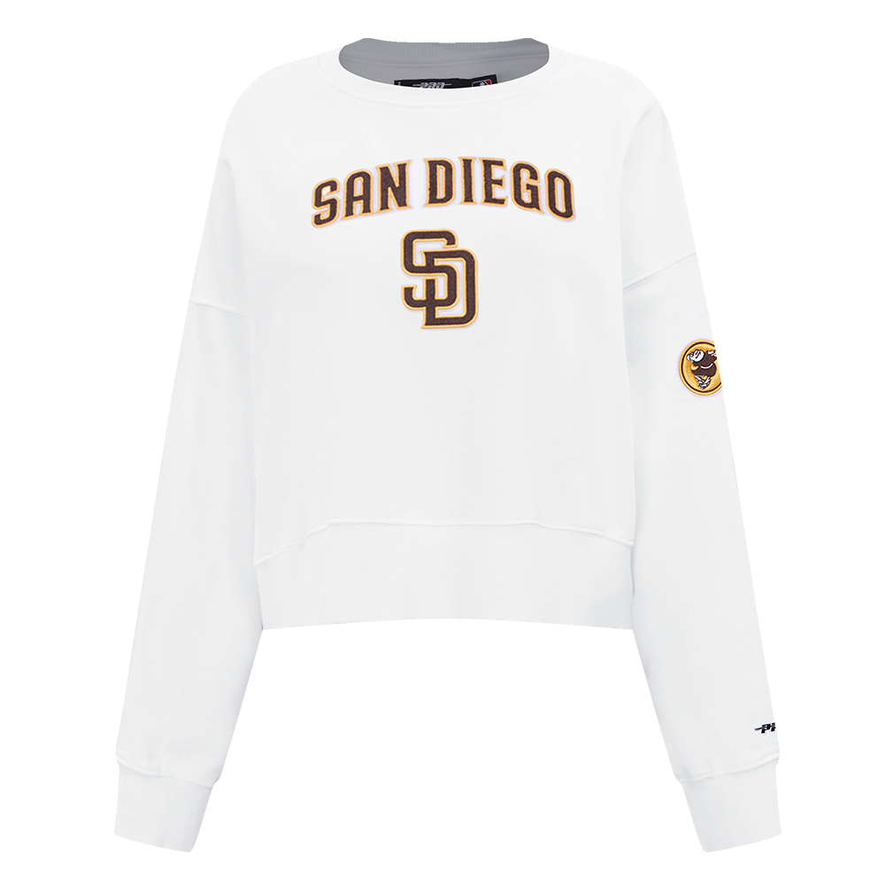 MLB SAN DIEGO PADRES CLASSIC WOMEN'S CREWNECK (WHITE) – Pro Standard