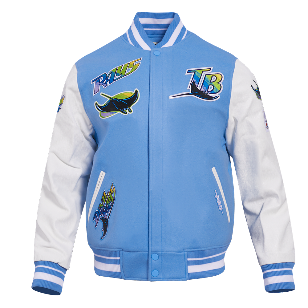 MLB TAMPA DEVIL RAYS RETRO CLASSIC MEN'S RIB WOOL VARSITY JACKET (UNIV ...