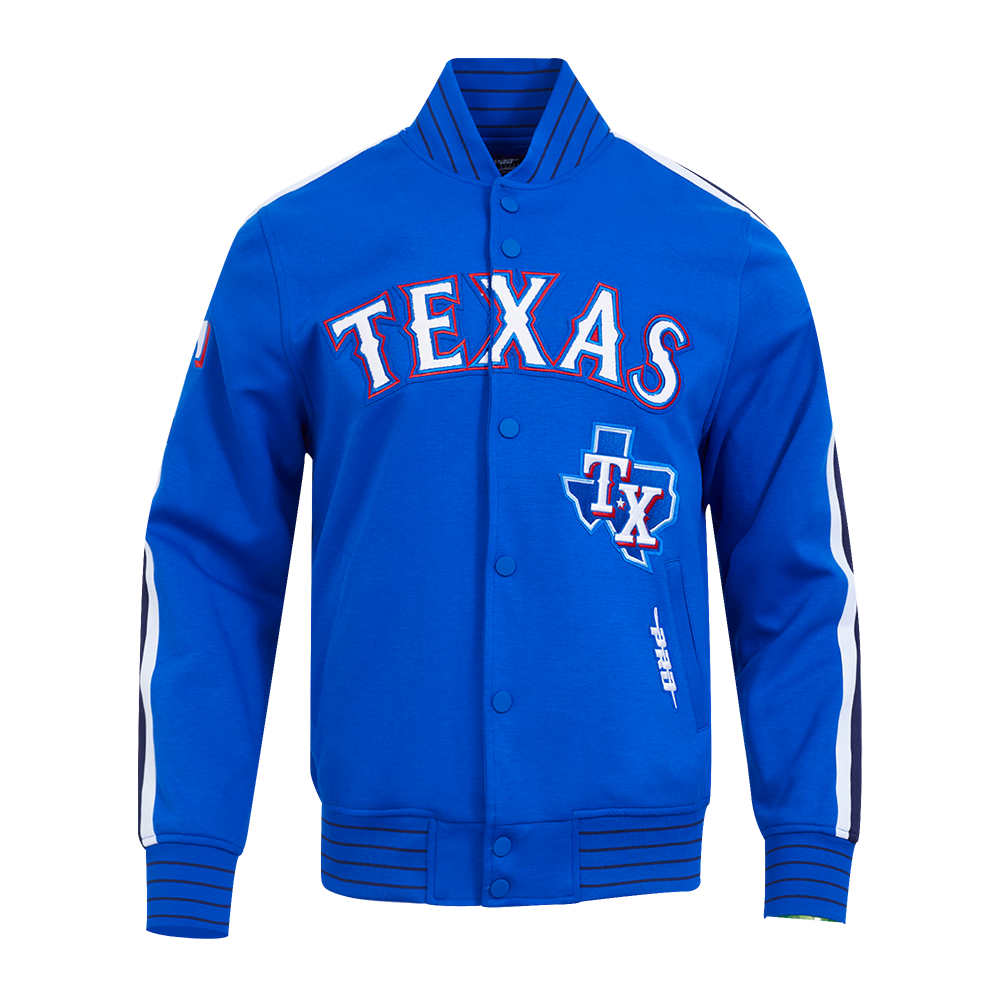 MLB TEXAS RANGERS CURRENT LOGO PRO GAME DAY MEN'S DOUBLE KNIT JACKET ...