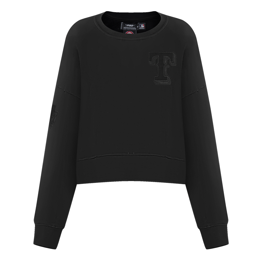 MLB TEXAS RANGERS NEUTRAL WOMEN'S CREWNECK (BLACK) – Pro Standard