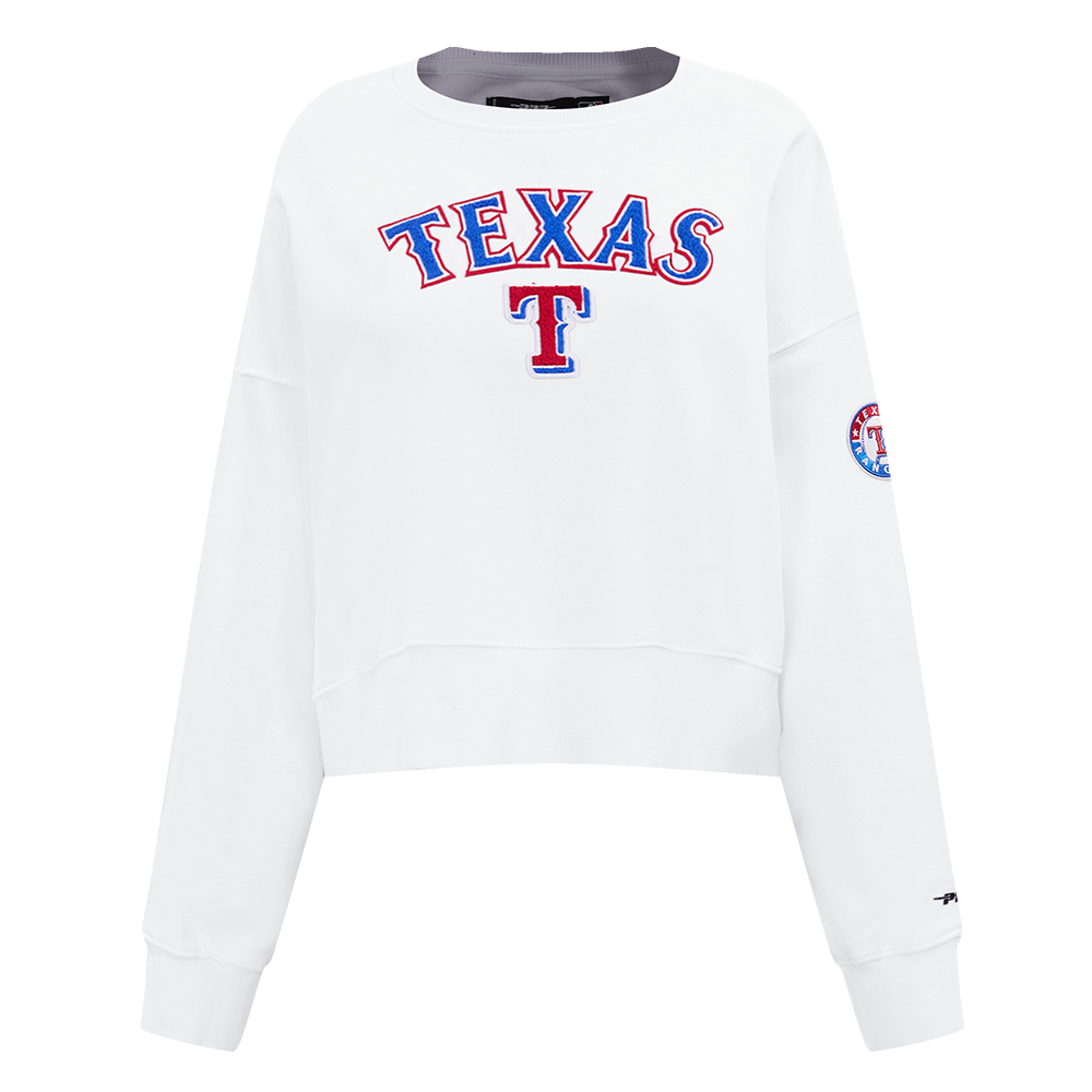 MLB TEXAS RANGERS CLASSIC WOMEN'S CREWNECK (WHITE) – Pro Standard