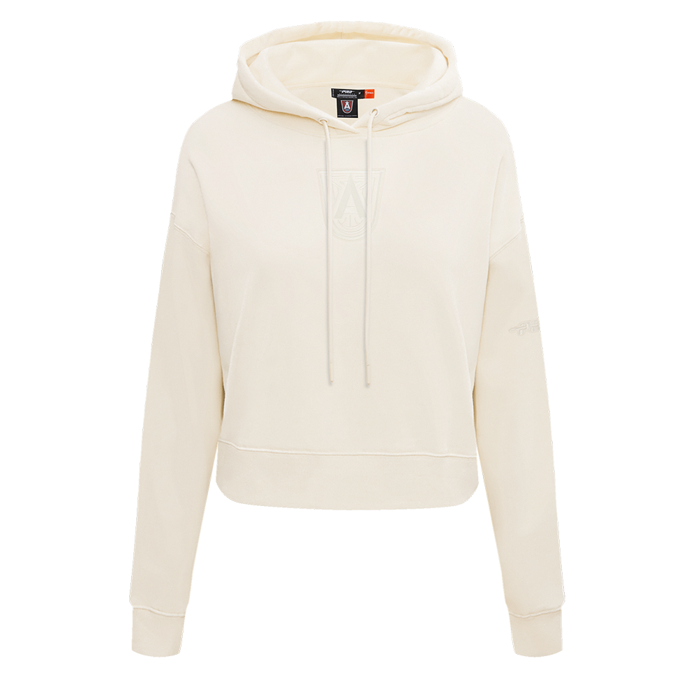 WNBA ATLANTA DREAM NEUTRAL WOMEN'S CROPPED FLC PO HOODIE (EGGSHELL ...