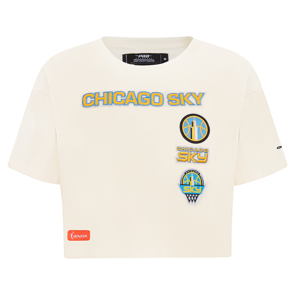 WNBA CHICAGO SKY RETRO CLASSICS WOMEN'S SINGLE JERSEY BOXY TEE (EGGSHE ...