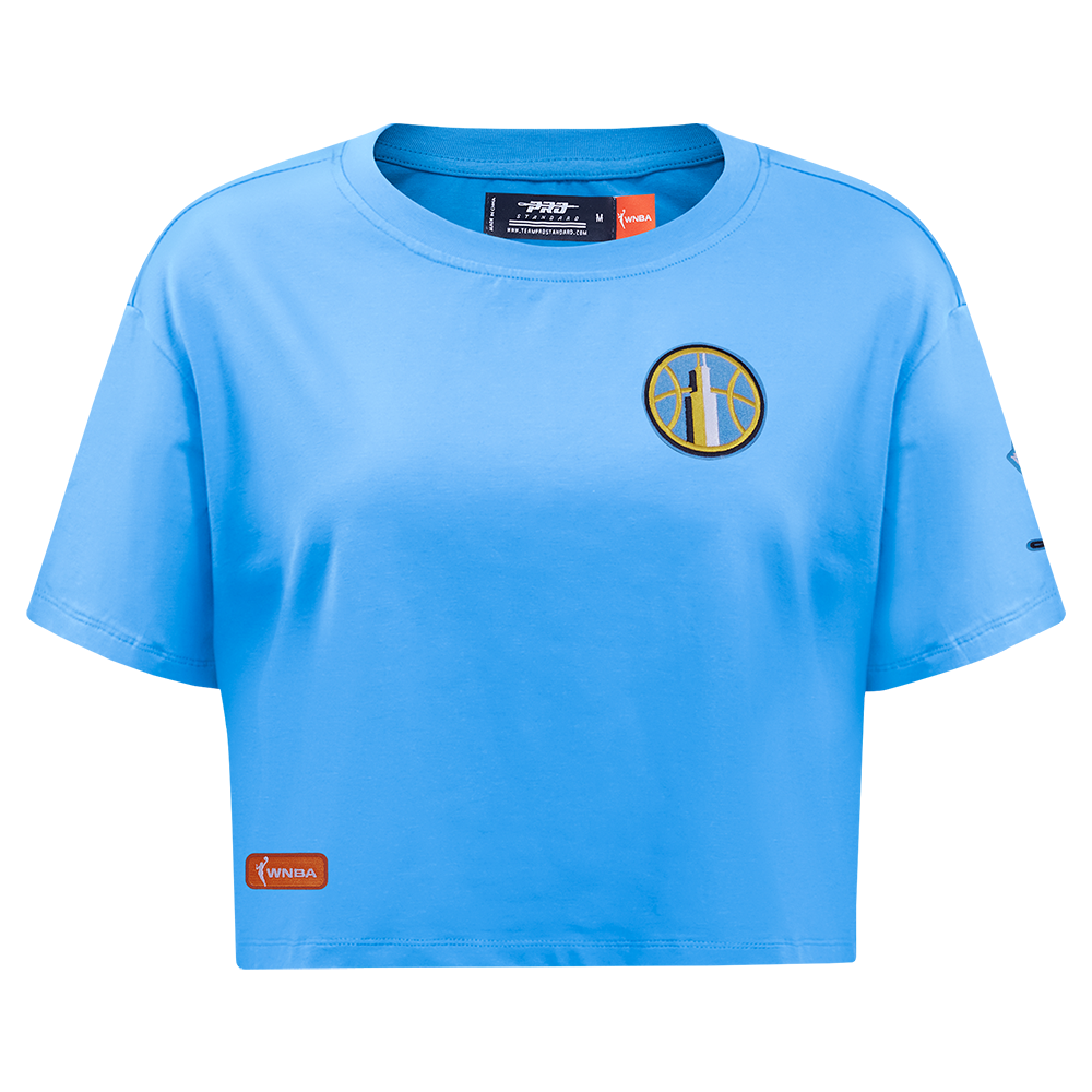 WNBA CHICAGO SKY CLASSIC ESSENTIALS WOMEN'S SINGLE JERSEY BOXY TEE (UN ...
