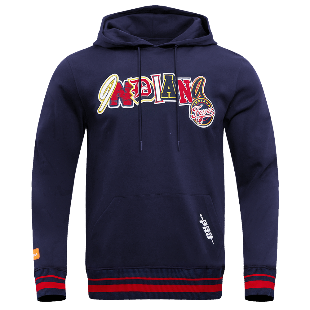 WNBA INDIANA FEVER CITY RANSOM MEN'S RIB FLEECE PULLOVER HOODIE (MIDNI ...