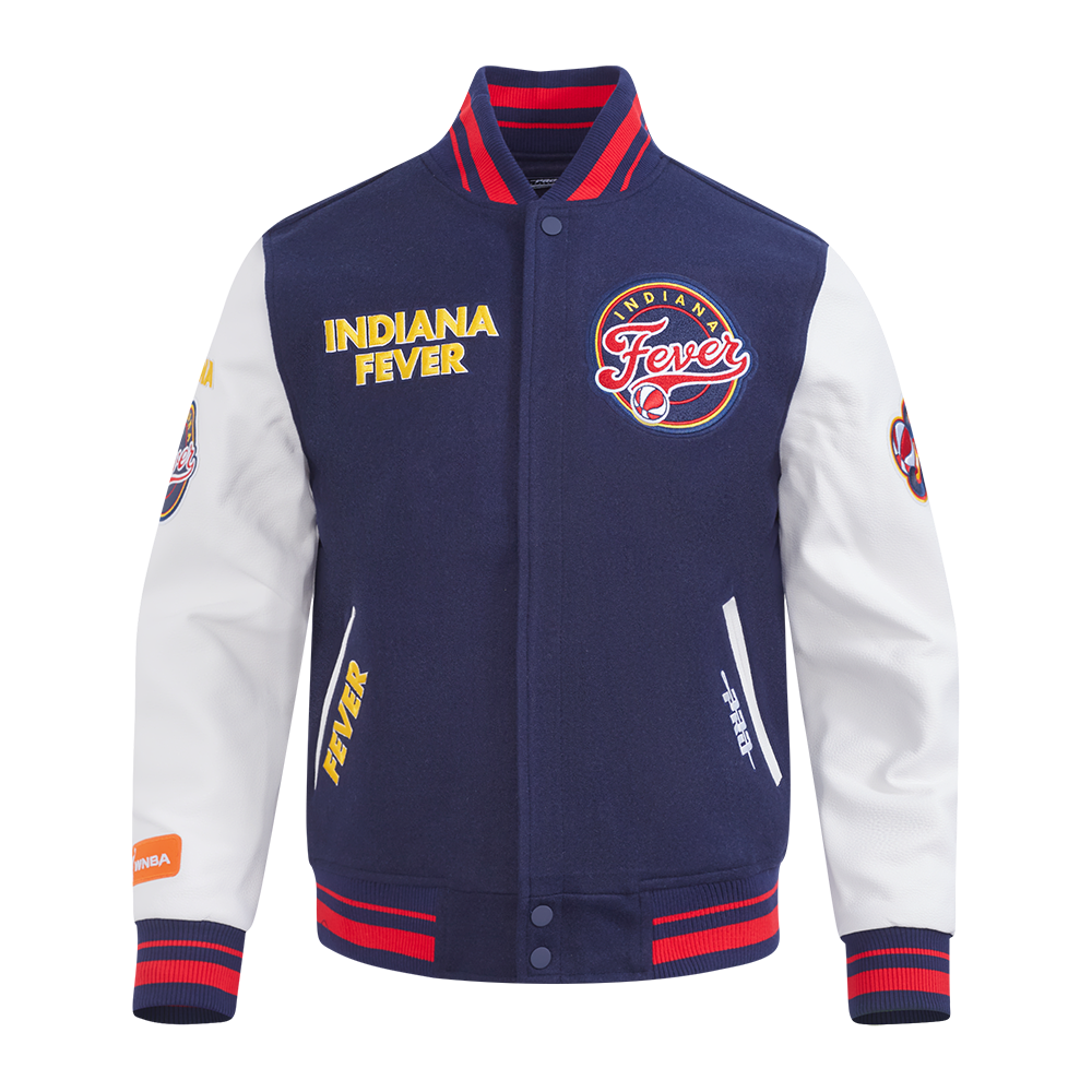 Pro Standard WNBA Indiana Fever Neutral Varsity Jacket - Men's
