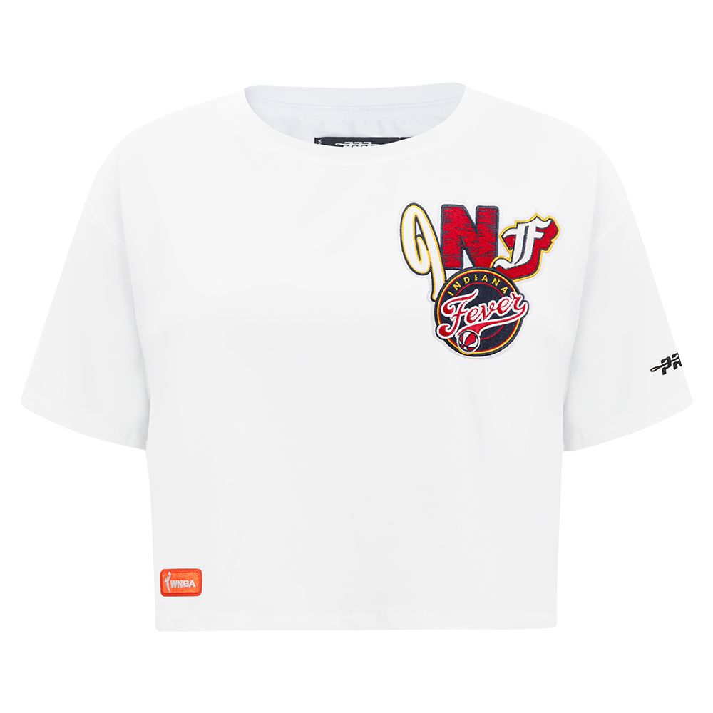WNBA INDIANA FEVER CITY RANSOM WOMEN'S SINGLE JERSEY BOXY TEE (WHITE ...