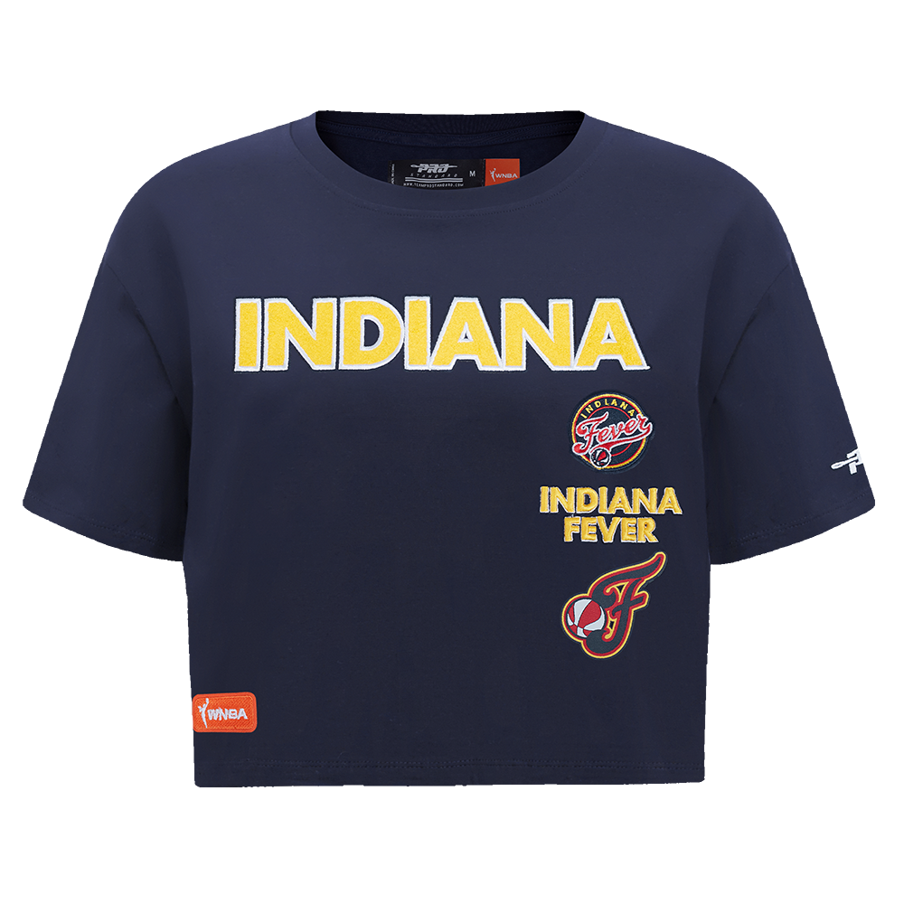 WNBA INDIANA FEVER RETRO CLASSICS WOMEN'S SINGLE JERSEY BOXY TEE (MIDN ...