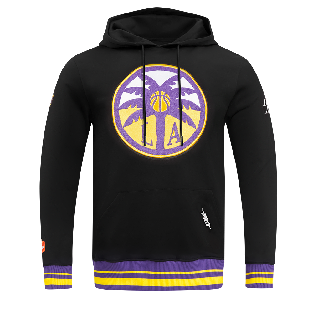 WNBA LOS ANGELES SPARKS RETRO CLASSICS MEN'S RIB FLEECE PULLOVER HOODI ...