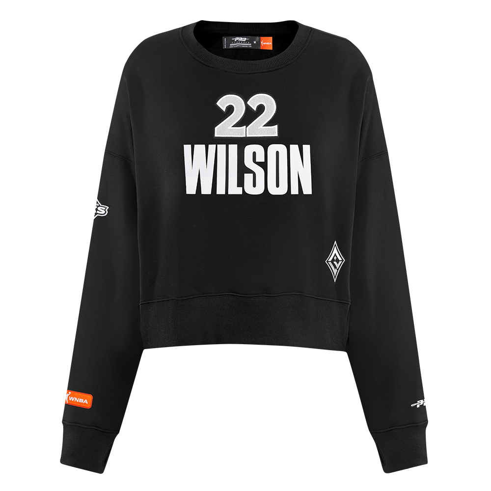 WNBA LAS VEGAS ACES A'JA WILSON #22 CLASSIC PLAYER NAME AND NUMBER (BL ...