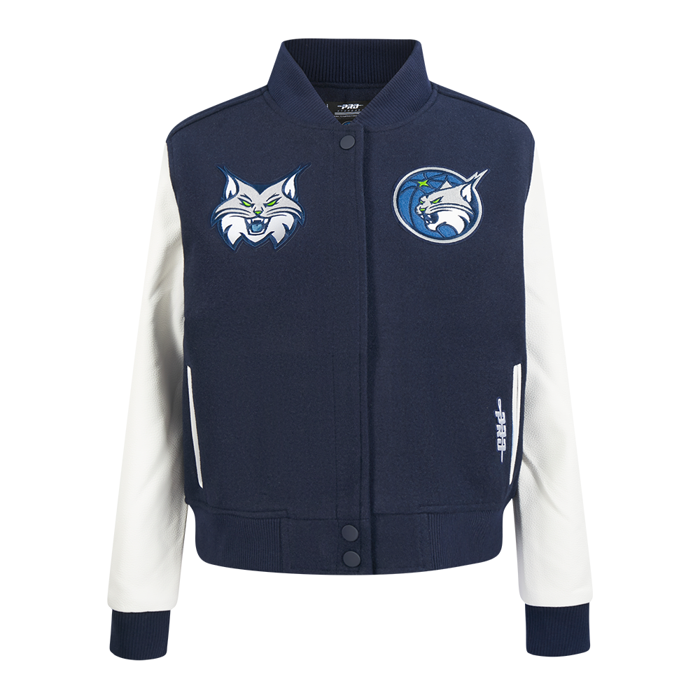 WNBA MINNESOTA LYNX CLASSIC ESSENTIALS WOMEN'S WOOL VARSITY JACKET (MI ...