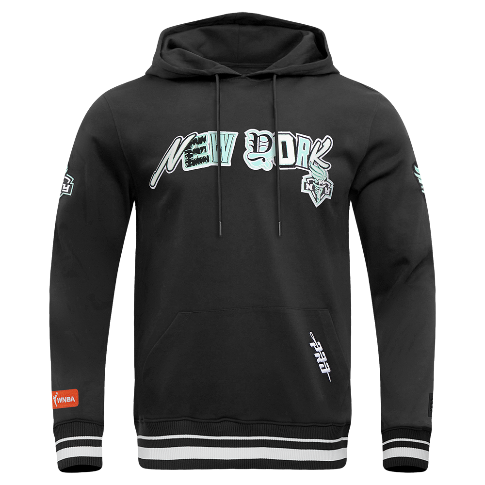 WNBA NEW YORK LIBERTY CITY RANSOM MEN'S RIB FLEECE PULLOVER HOODIE (BL ...