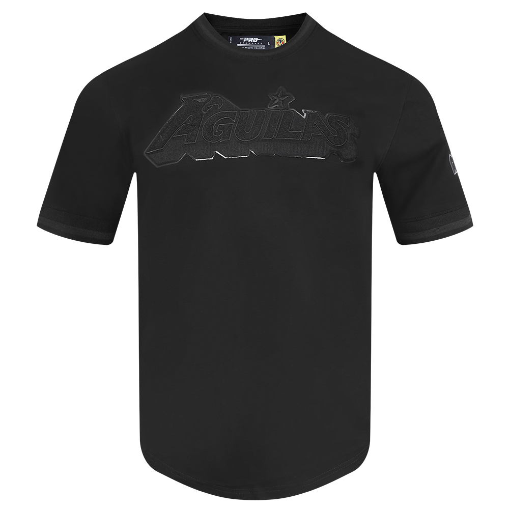 LIGA MX CLUB AMERICA CLASSIC 3BK MEN'S DOUBLE KNIT TEE (JET BLACK ...