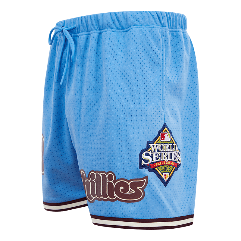 MLB PHILADELPHIA PHILLIES RETRO LOGO MEN'S MESH SHORT (UNIVERSITY BLUE ...
