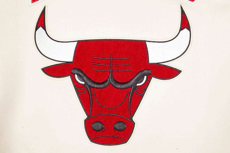 NBA CHICAGO BULLS RETRO CLASSIC MEN'S RIB WOOL VARSITY JACKET (EGGSHEL ...