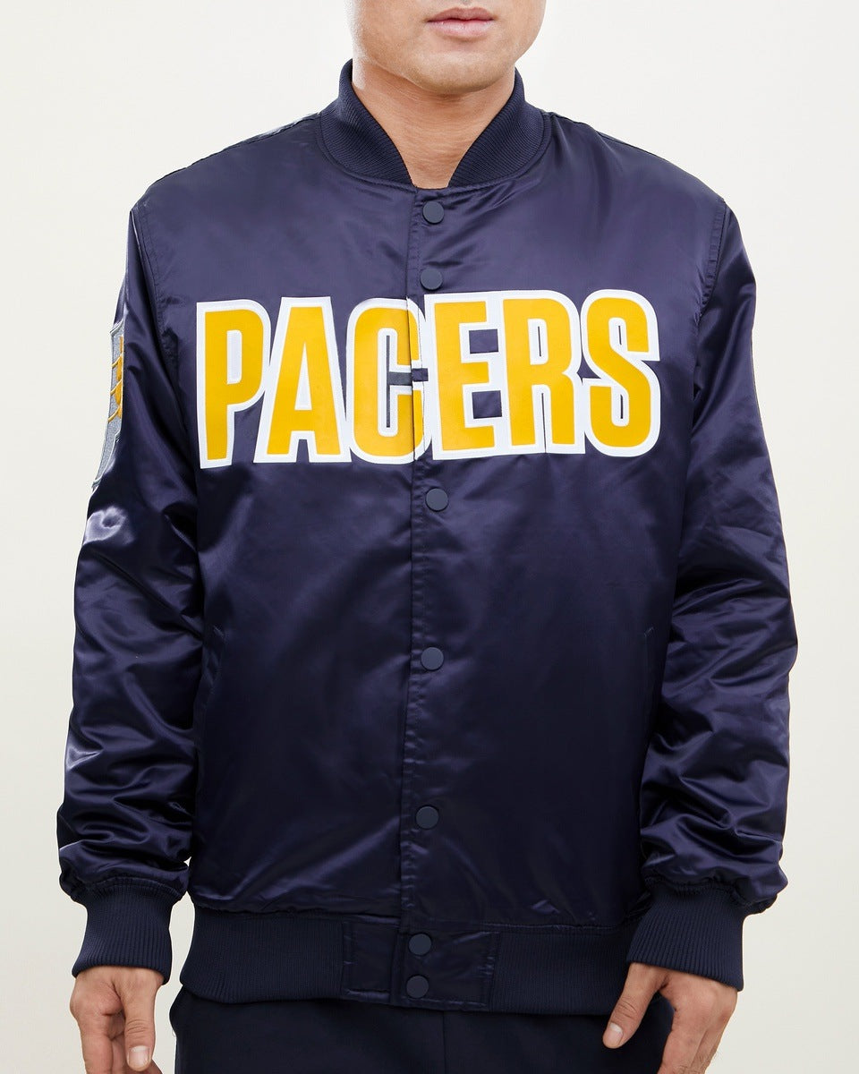 NBA INDIANA PACERS WORDMARK MEN'S SATIN JACKET (MIDNIGHT NAVY) – Pro ...