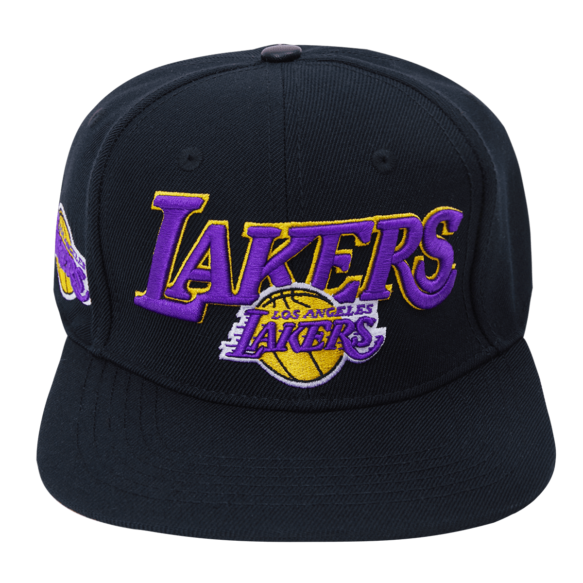 NBA LOS ANGELES LAKERS WORDMARK AND LOGO UNISEX SNAPBACK HAT (BLACK ...
