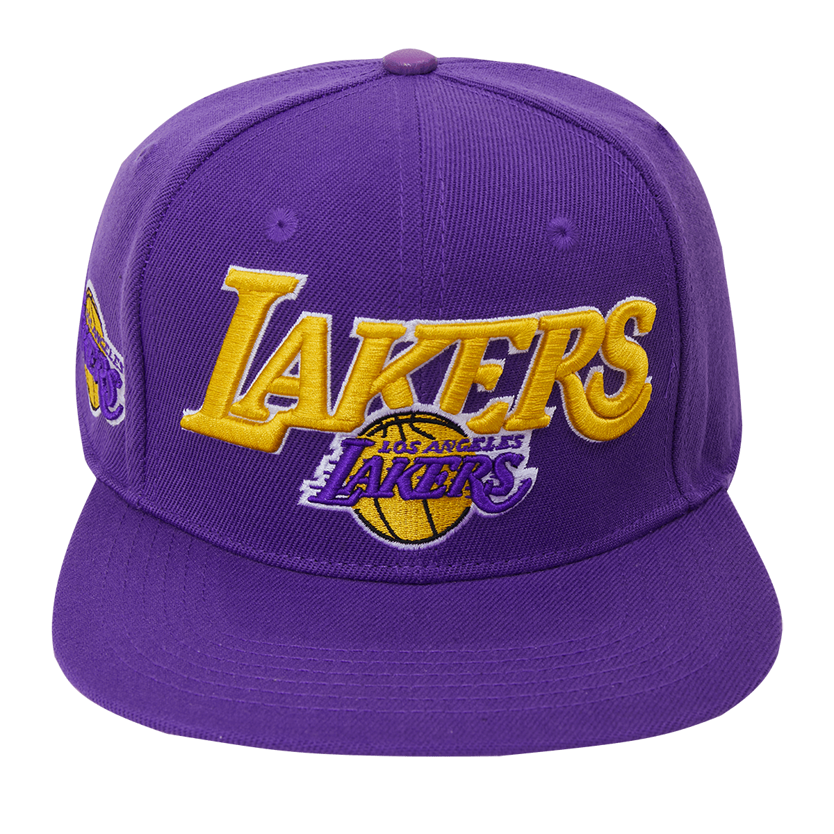 NBA LOS ANGELES LAKERS WORDMARK AND LOGO UNISEX SNAPBACK HAT (PURPLE ...