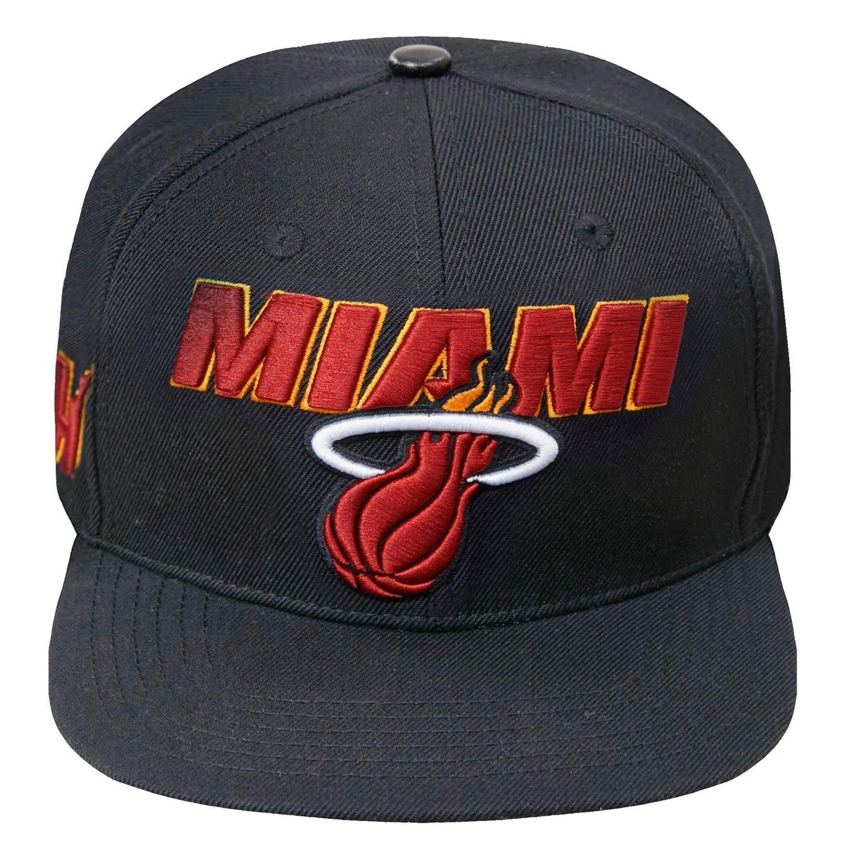 NBA MIAMI HEAT RETRO CLASSIC UNISEX LOGO WOOL SNAPBACK HAT (BLACK ...
