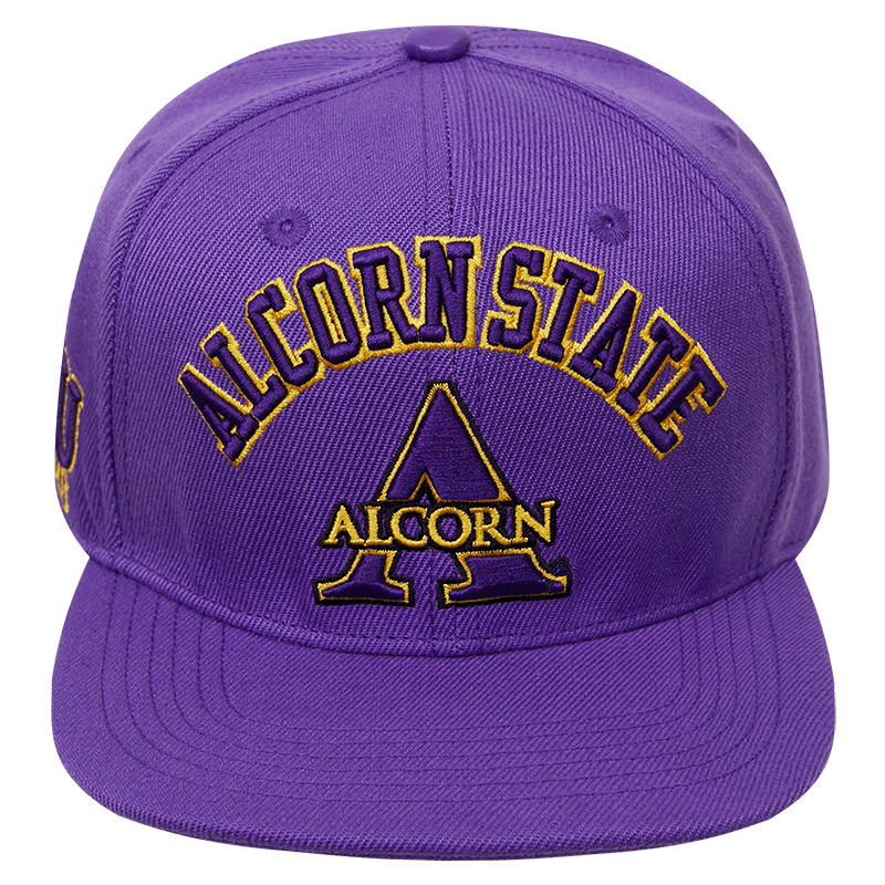 ALCORN STATE UNIVERSITY STACKED LOGO WOOL SNAPBACK HAT (PURPLE) – Pro ...