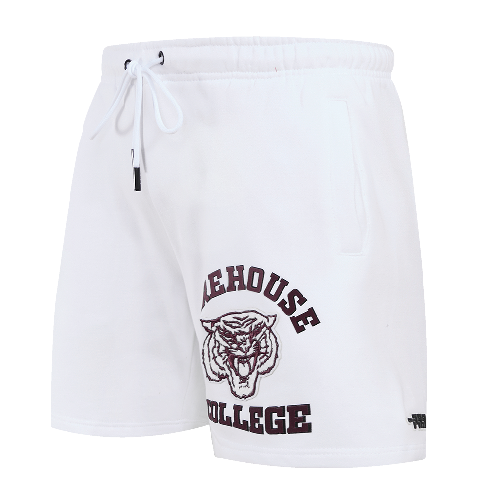 MOREHOUSE COLLEGE CLASSIC MEN'S STACKED LOGO SHORT (WHITE) – Pro Standard