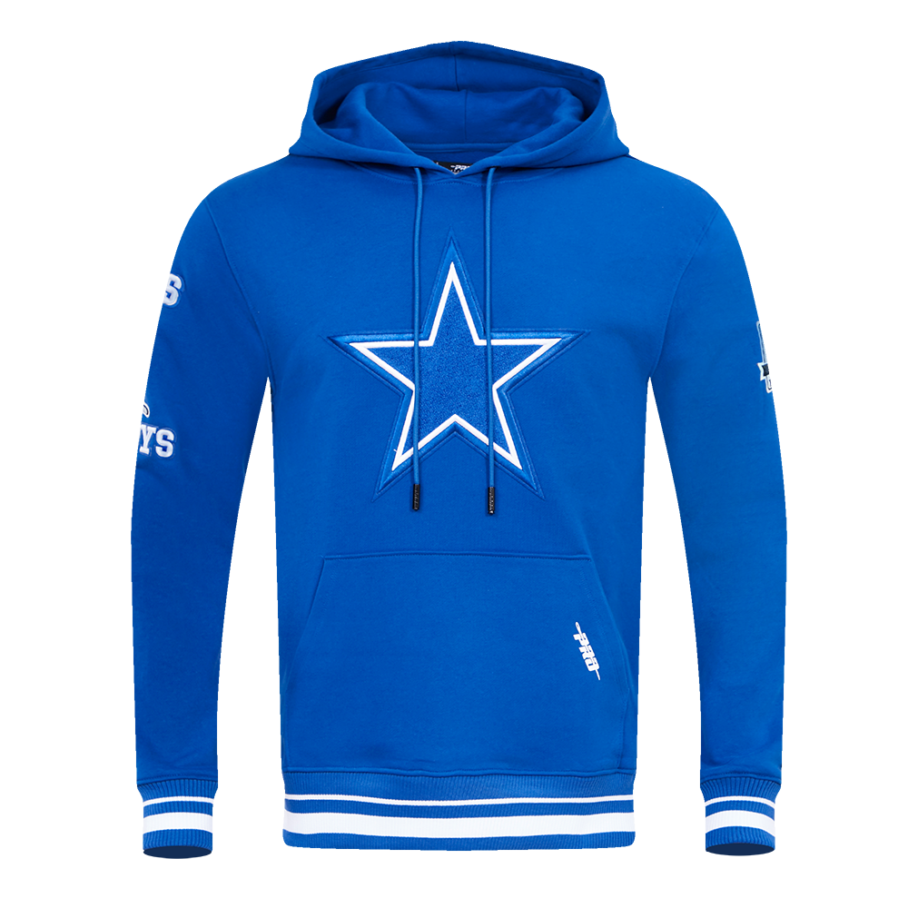 NFL DALLAS COWBOYS RETRO CLASSIC MEN'S PULLOVER HOODIE (DOGERS BLUE ...