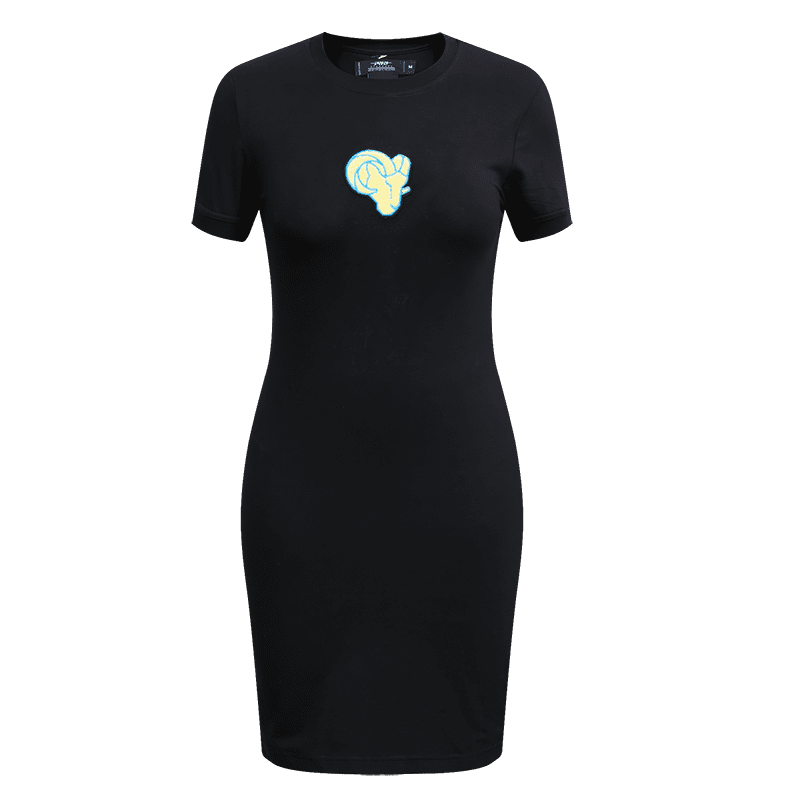 NFL LOS ANGELES RAMS WASHED NEON WOMEN'S BODYCON DRESS (BLACK) – Pro ...