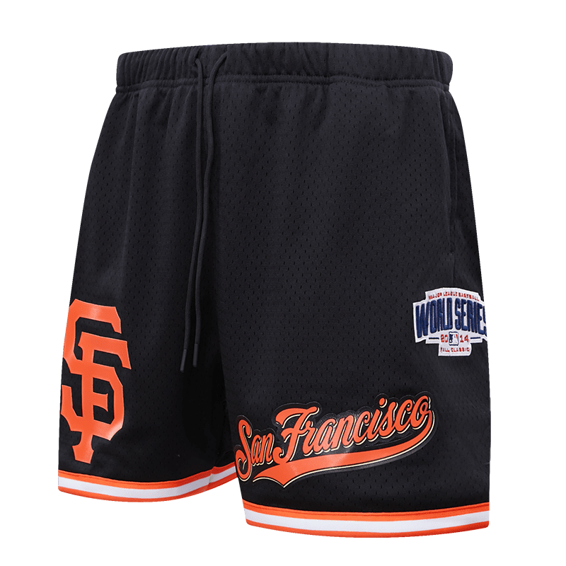 MLB SAN FRANCISCO GIANTS LOGO MEN'S MESH SHORT (BLACK) – Pro Standard